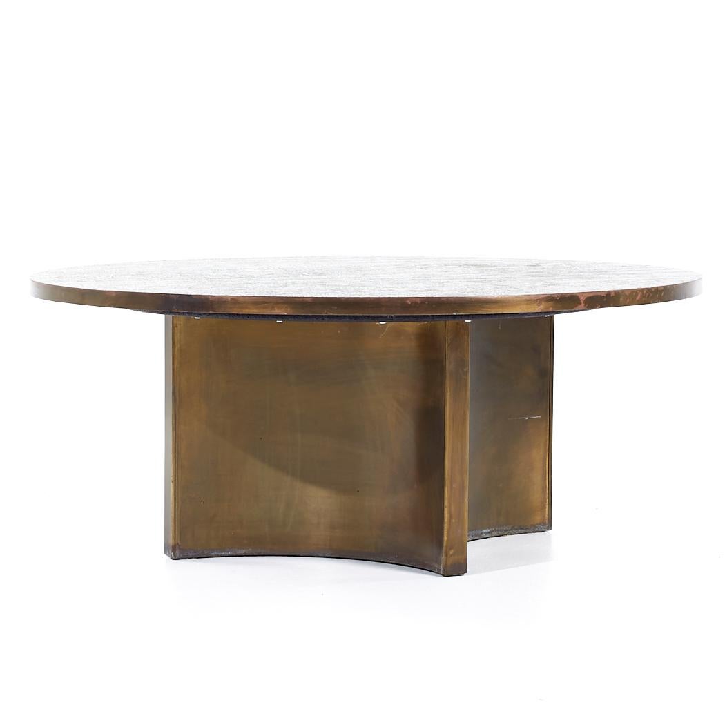 Philip and Kelvin LaVerne Mid Century Eternal Forest Bronze Coffee ...