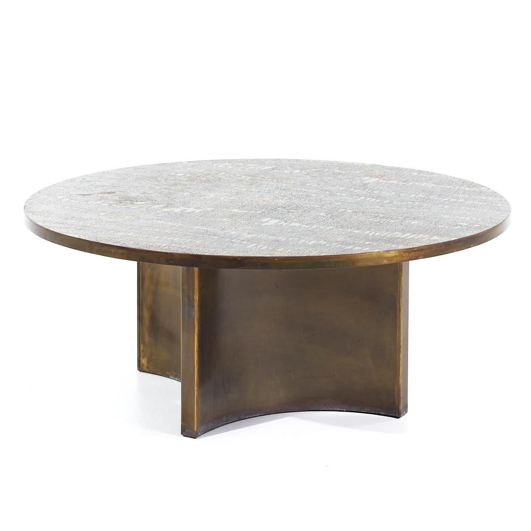 Philip and Kelvin LaVerne Mid Century Eternal Forest Bronze Coffee ...