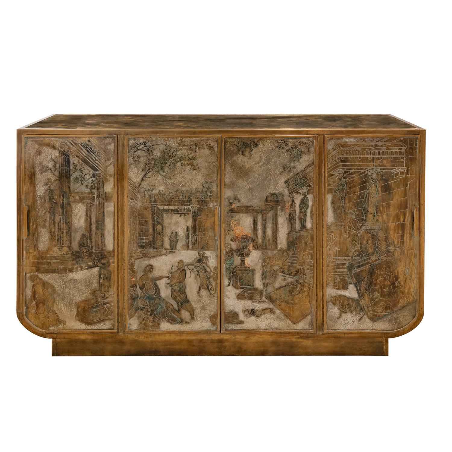 Philip and Kelvin LaVerne Rare and Important "Odyssey Cabinet" 1960s ...