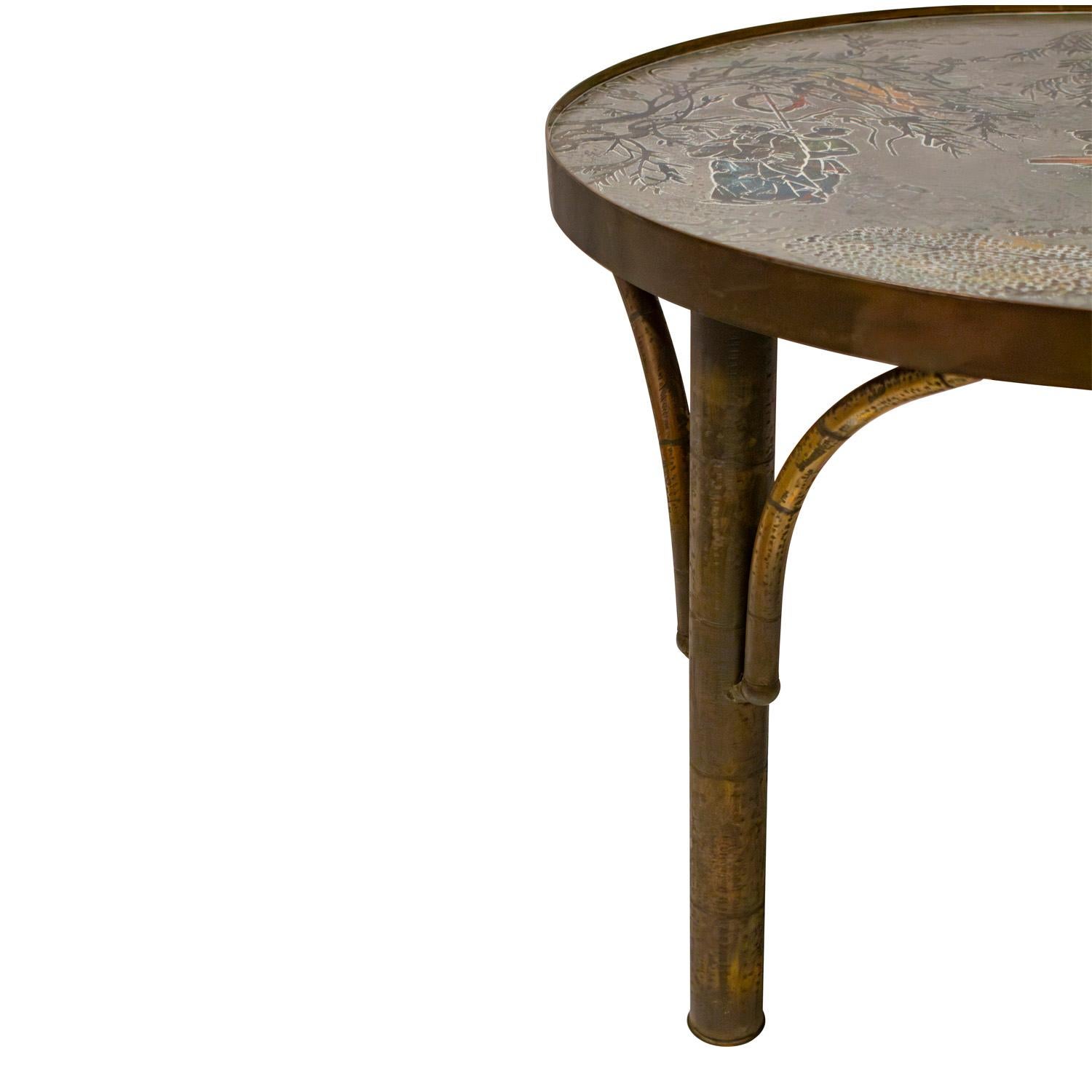 Philip and Kelvin LaVerne Rare "Chan" Side Table 1960s (Signed) For ...