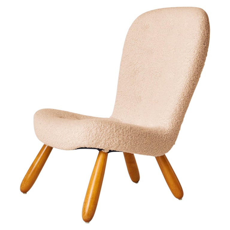 Philip Arctander Armless Clam Chair For Sale at 1stDibs