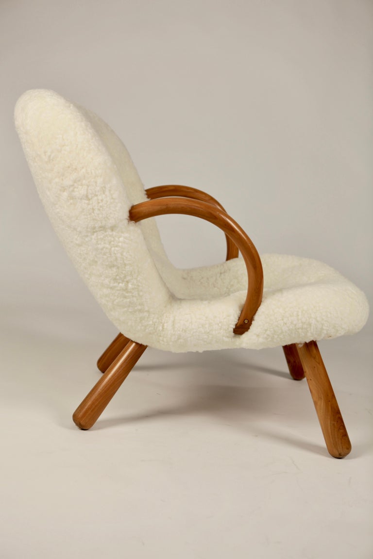 Philip Arctander Clam Chair by Nordisk Stål Denmark, 1940s at 1stdibs