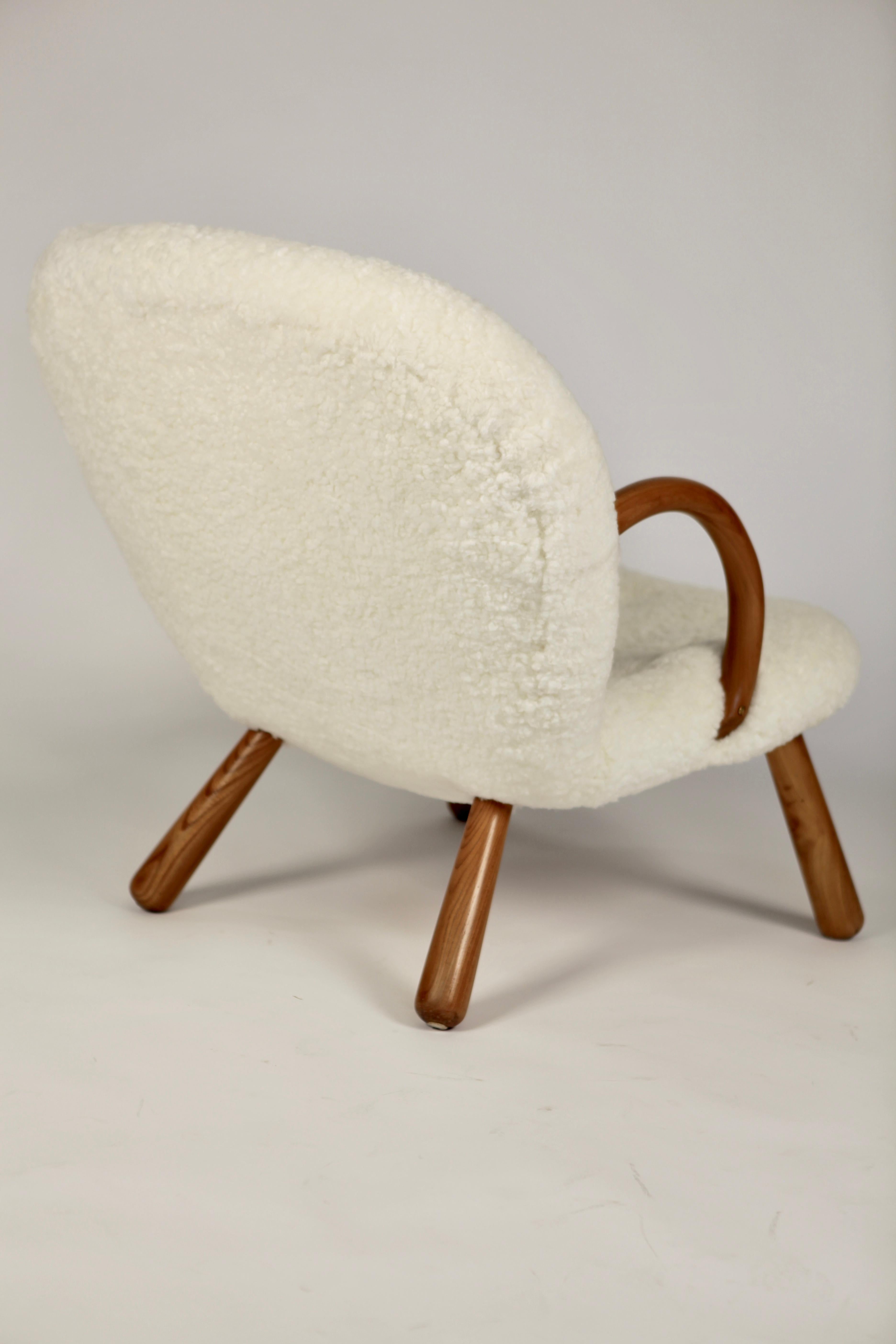 Philip Arctander Clam Chair by Nordisk Stål Denmark, 1940s at 1stDibs ...