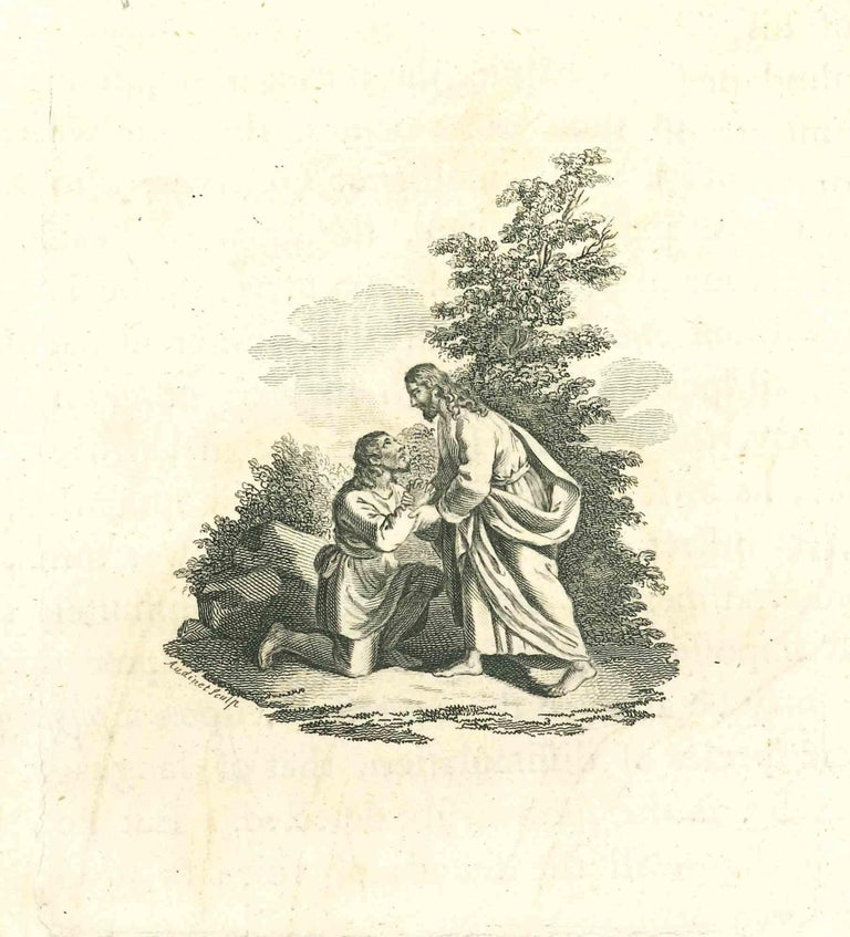 Philip Audinet - Scene from the Gospel - Original Etching by Philip ...
