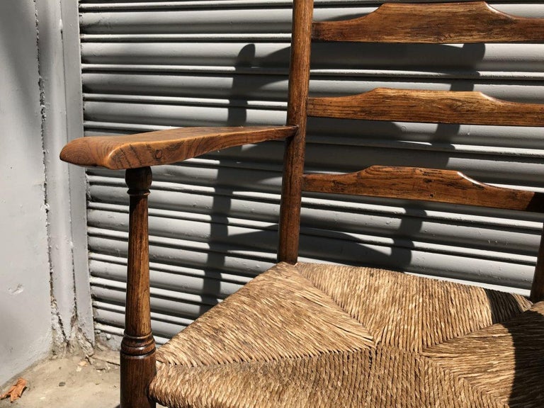 Philip Clissett, a Set of Six Arts and Crafts Ash Ladder Back Rush ...