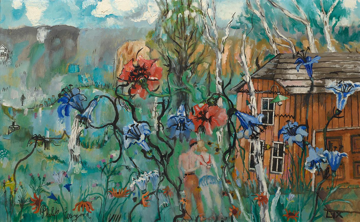 Philip Evergood - "Students of Nature", Oil Painting by Phillip ...