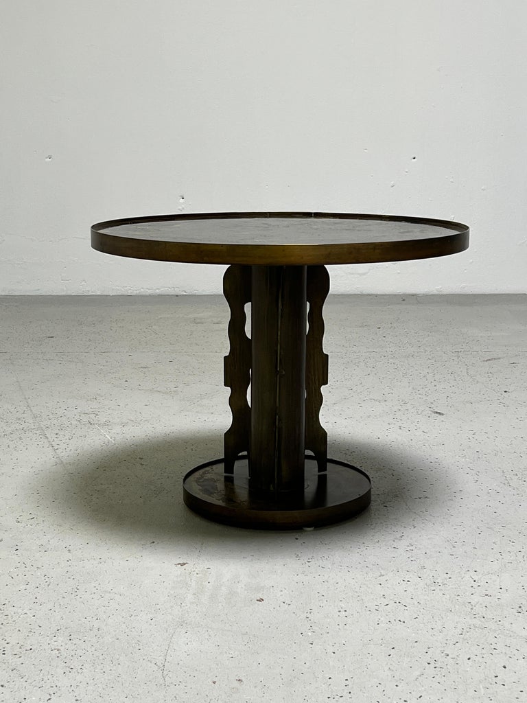 Philip and Kelvin LaVerne Bronze Side Table at 1stDibs