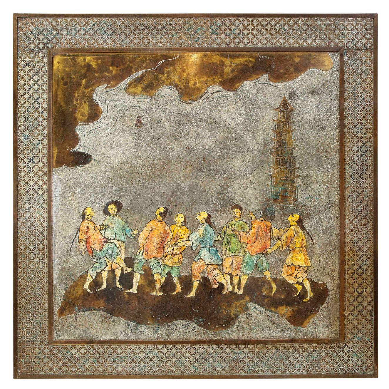 Philip and Kelvin La Verne "Tower of Babel" Wall Sculpture 1960s ...