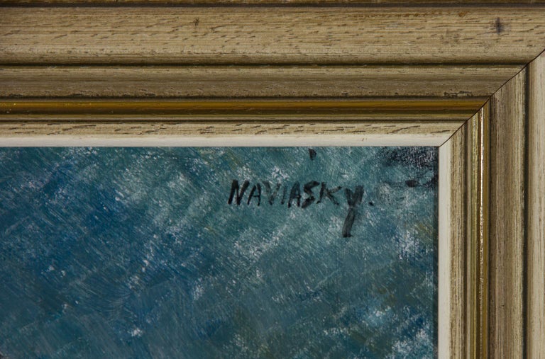 Philip Naviasky - Philip Naviasky (1894-1983) - Fine 1956 Oil, Portrait ...