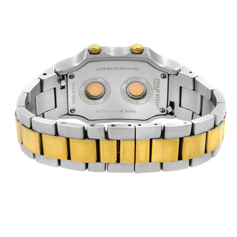 Philip Stein Signature 1TG-MWG Dual Timezone Stainless Steel Quartz ...