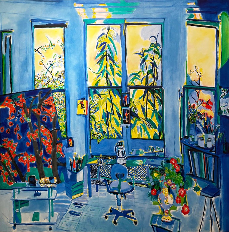 Philip Sutton - The Painting Room - Contemporary, Oil on canvas by ...