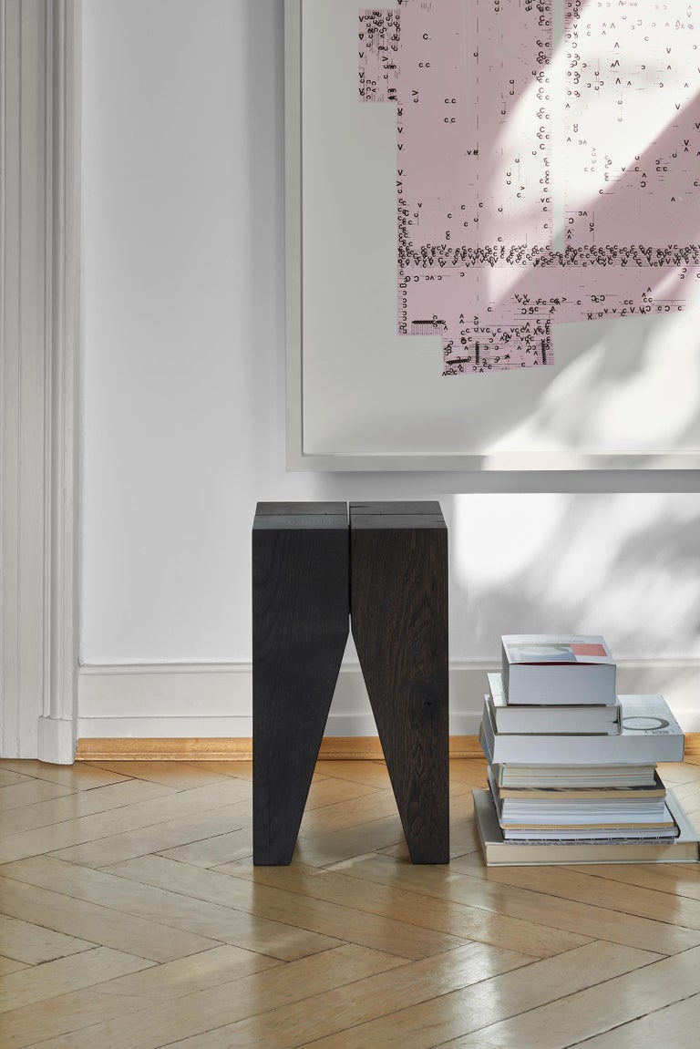 Philipp Mainzer Backenzahn Black Oak Side Table for E15 For Sale at 1stDibs