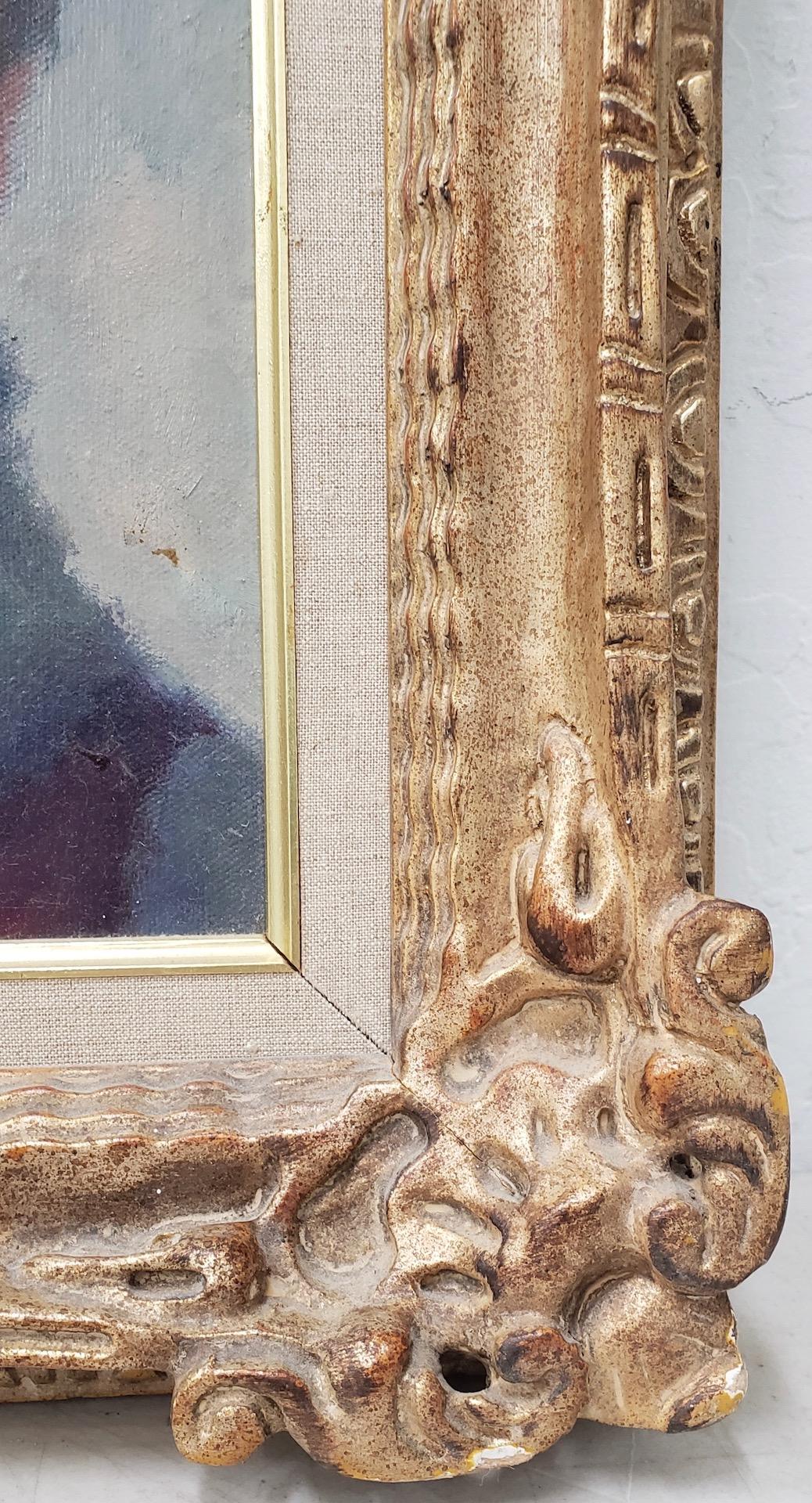 Philippe Alfieri "Young Harlequin" Original Oil Portrait, circa 1970s ...