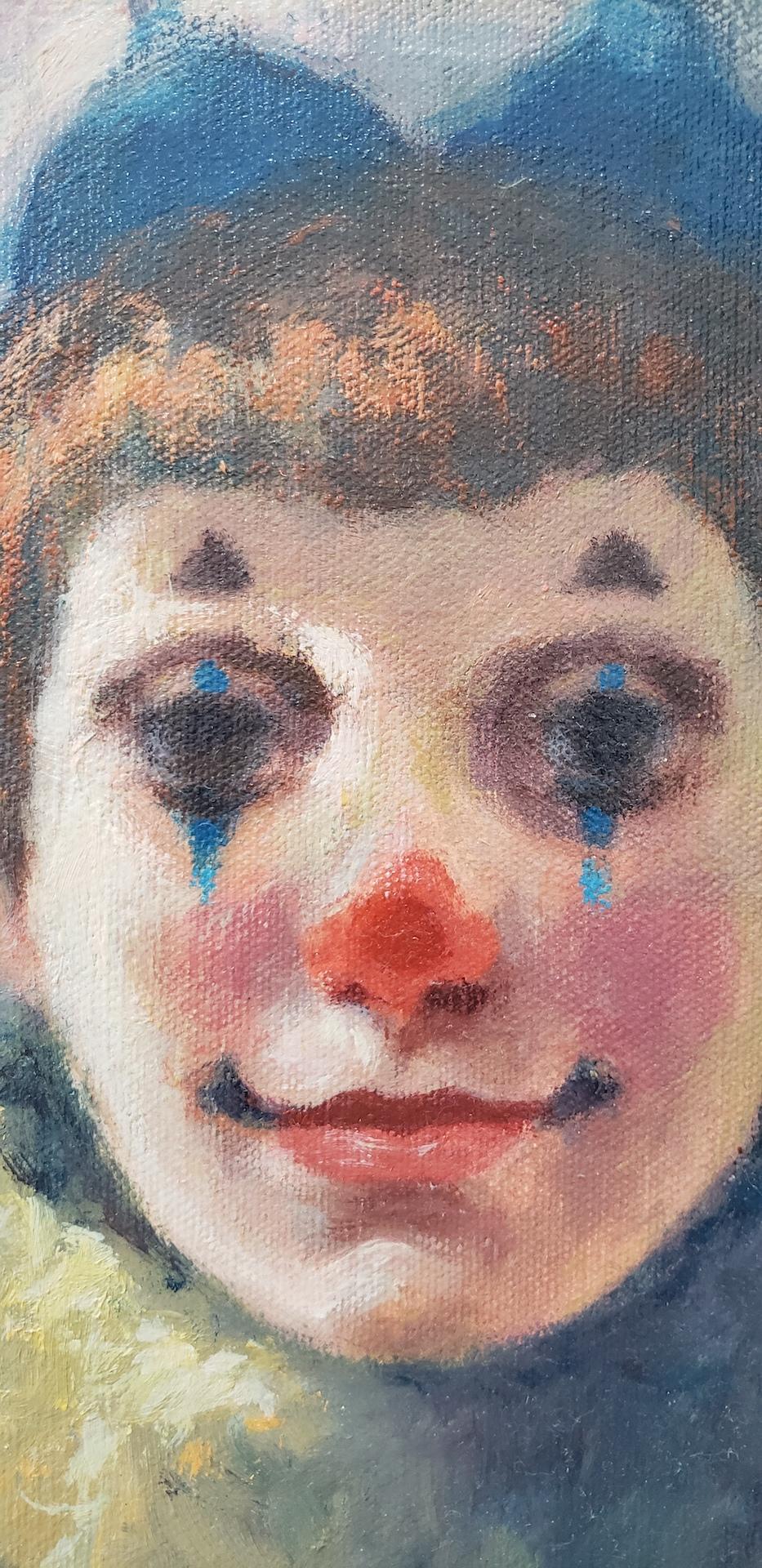 Philippe Alfieri "Young Harlequin" Original Oil Portrait, circa 1970s ...