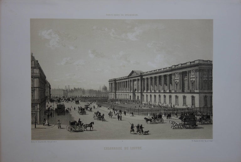 Philippe Benoist - Paris : Back Door of Louvre Museum and Saint Sulpice ...