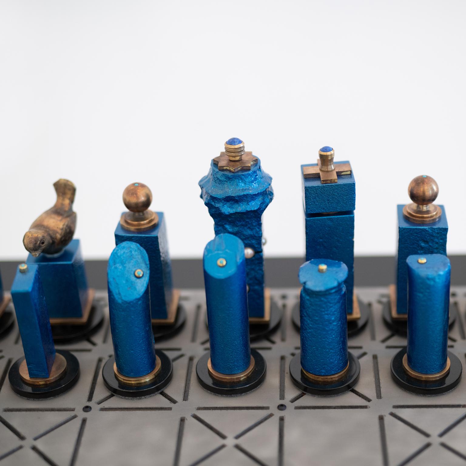 Philippe Bousquet, "Battle For Atlantis", Assemblage Chess Set For Sale ...