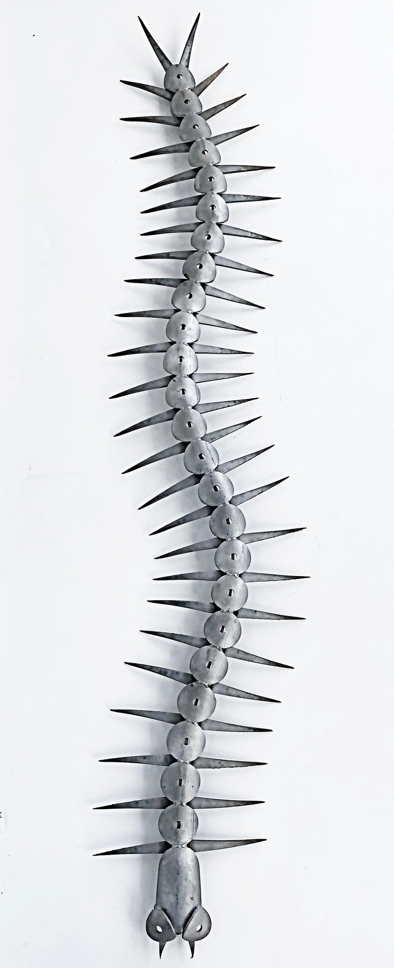 Philippe Claisse Abstract Steel Wall Sculpture "Milles Pattes", France ...