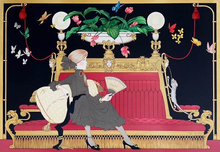 Philippe Henri Noyer - Femme a L'Eventail, Philippe Henri Noyer For ...