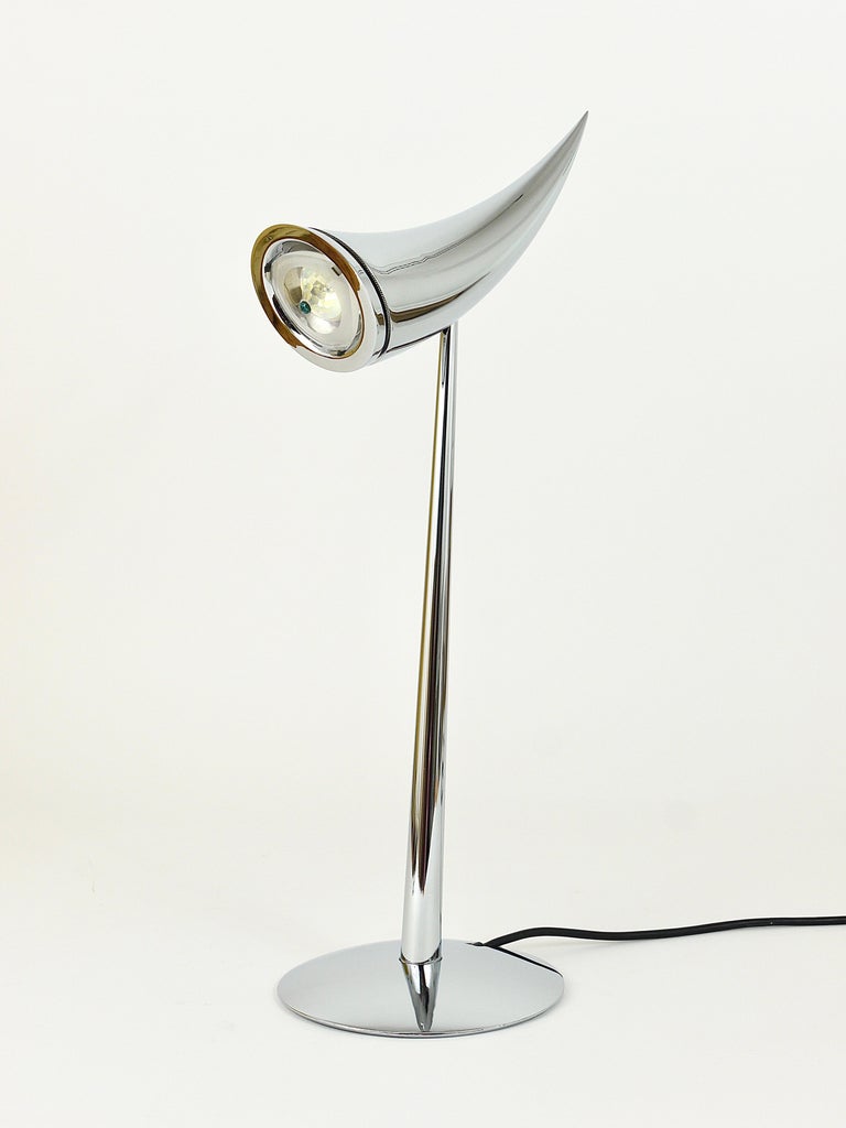 Philippe Starck Ara Table Desk Lamp, Chrome, Post-Modern by Flos Italy ...