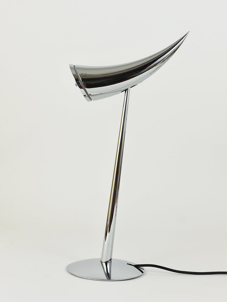 Philippe Starck Ara Table Desk Lamp, Chrome, Post-Modern by Flos Italy ...