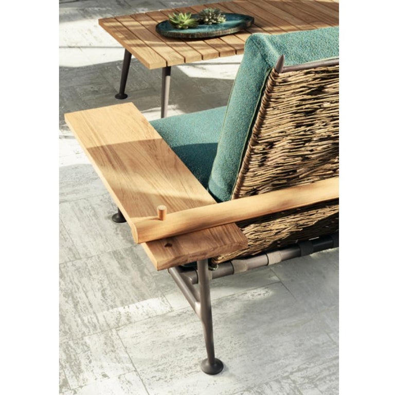 Philippe Starck 'Fenc-e-nature' Outdoor Sofa, Steel, Teak and Fabric by ...
