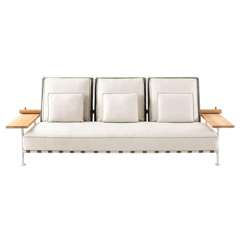 Philippe Starck 'Fenc-e-Nature' Outdoor Sofa, Steel, Teak and Fabric by ...