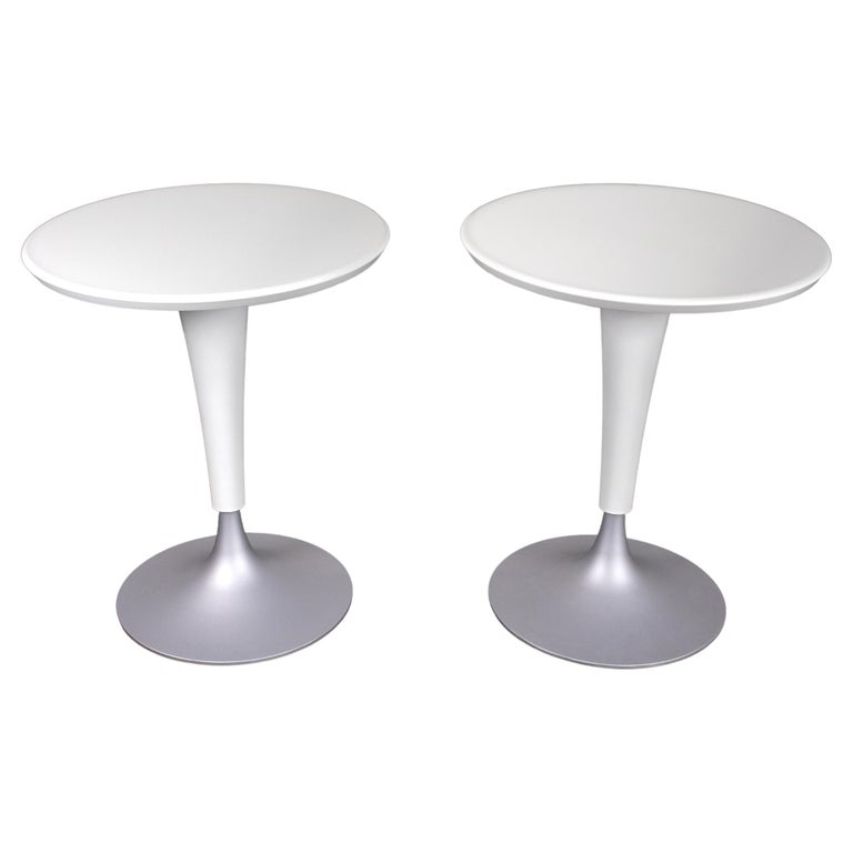 Philippe Starck In/Outdoor Round White Tulip Bar Tables "DR.NA" for ...
