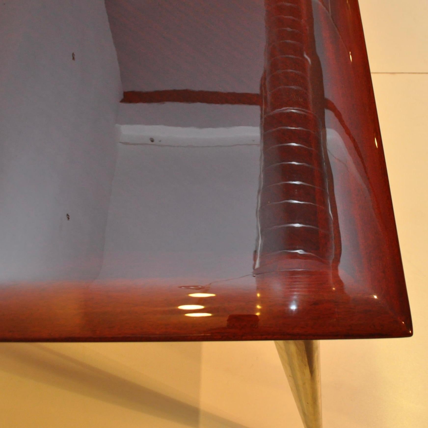 Philippe Starck Mahogany And Aluminum 'Driade' Dining Table at 1stDibs ...