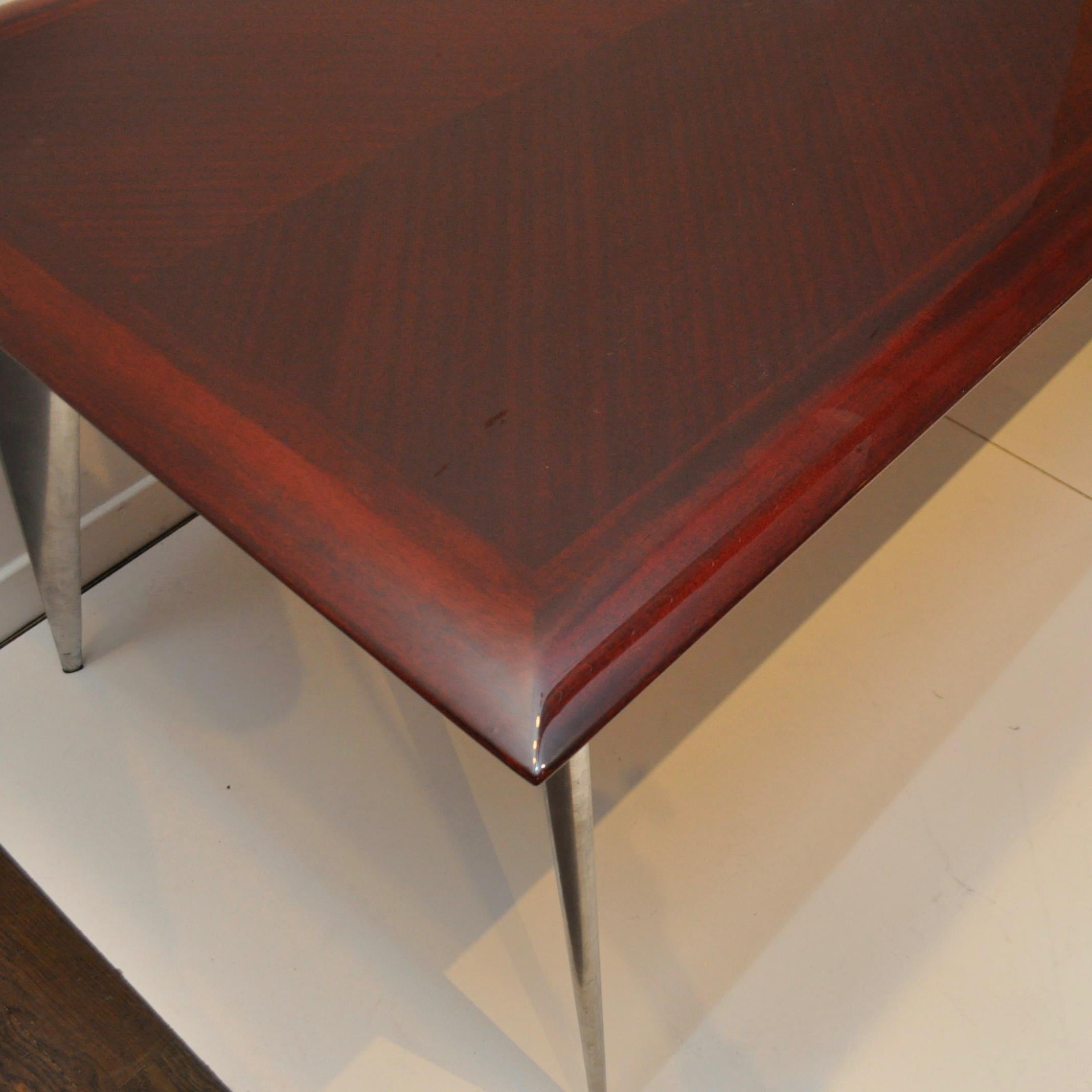 Philippe Starck Mahogany And Aluminum 'Driade' Dining Table at 1stDibs ...