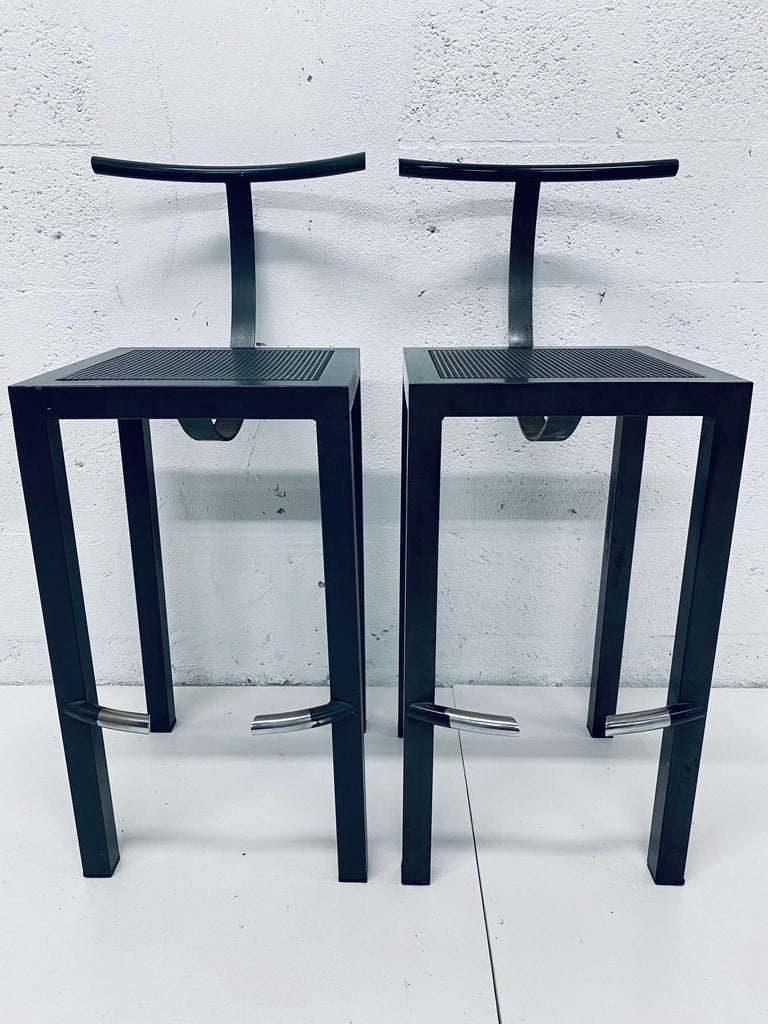 Philippe Starck Postmodern "Sarapis" Bar Stools for Driade - a Pair at ...