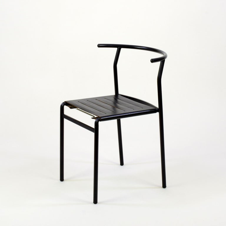 Philippe Starck Two Leather 'Café Chairs' for Baleri Italia, 1984, Café ...