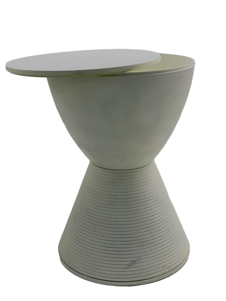 Philippe Starck White "Prince Aha" Stool, Italy 1980s For Sale at 1stDibs
