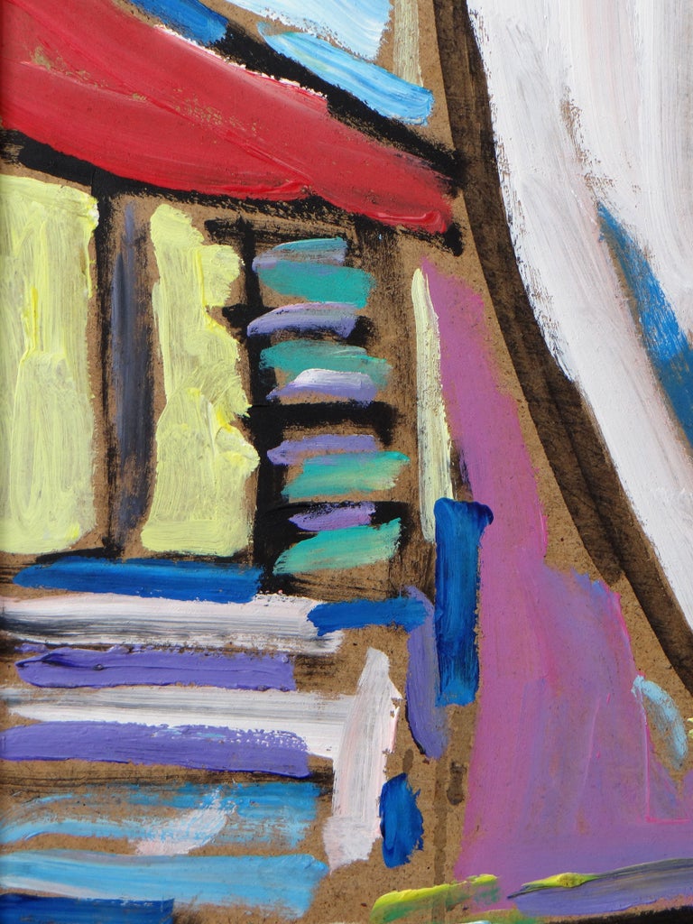 Philippe Visson - Philippe VISSON (1942-2008), Painting "Poussée de ...