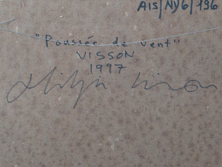Philippe Visson - Philippe VISSON (1942-2008), Painting "Poussée de ...