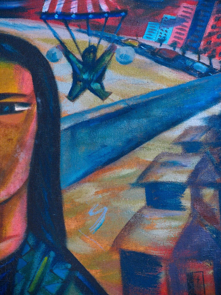 Philippine Oil Painting on Canvas by Nunelucio Alvarado, 1984 For Sale ...