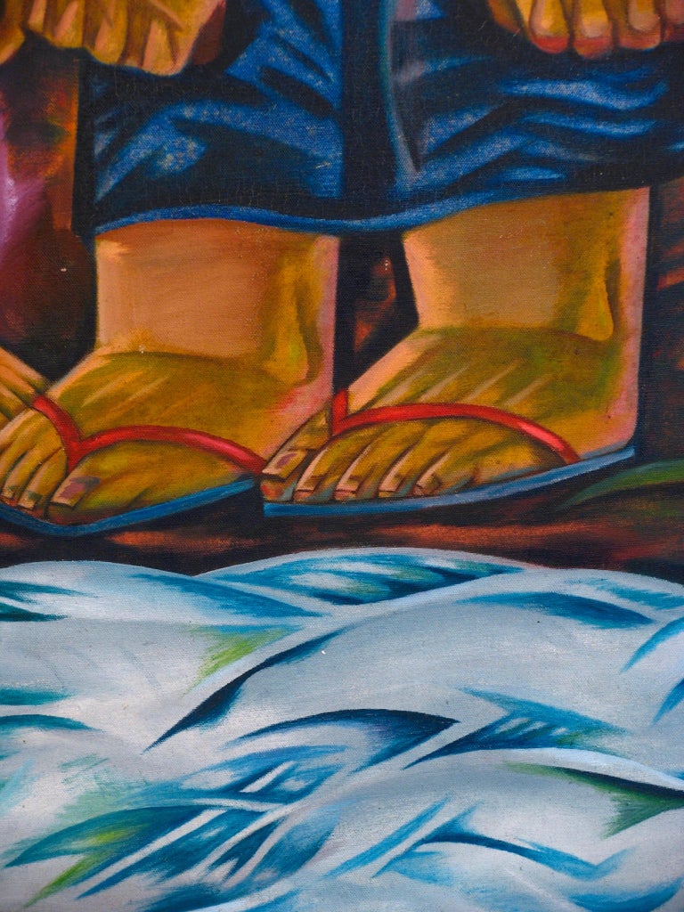 Philippine Oil Painting on Canvas by Nunelucio Alvarado, 1984 For Sale ...