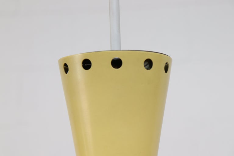 Philips Ceiling Pendant in Pale Yellow with Acrylic Diffuser at 1stDibs
