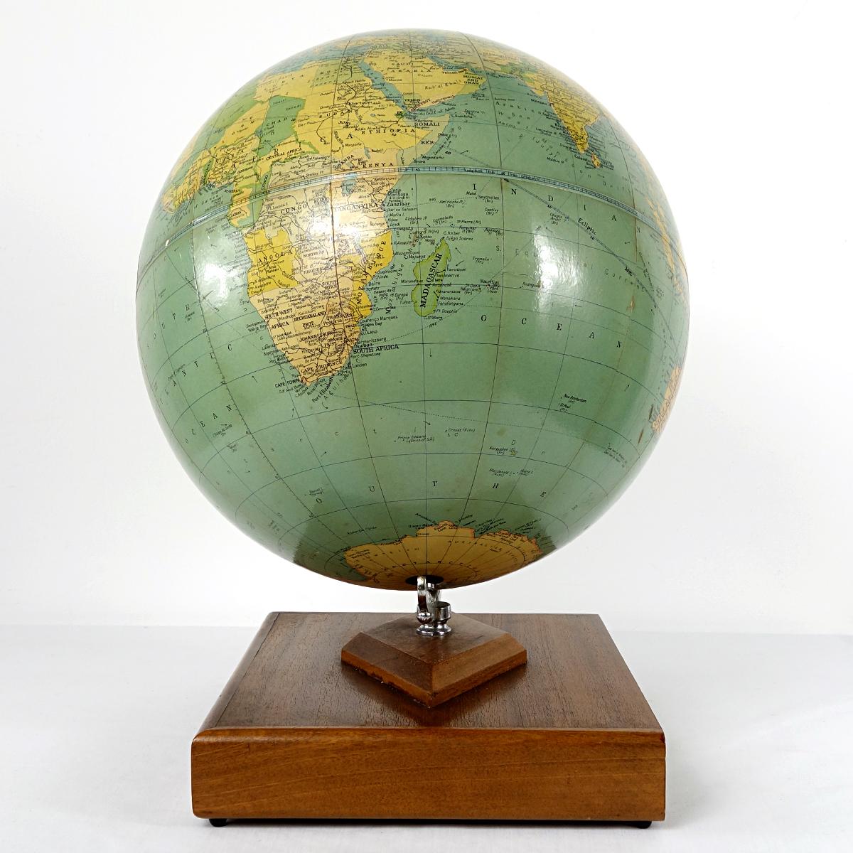Philips' Challenge Globe on Mahogany Stand with Original Philips ...