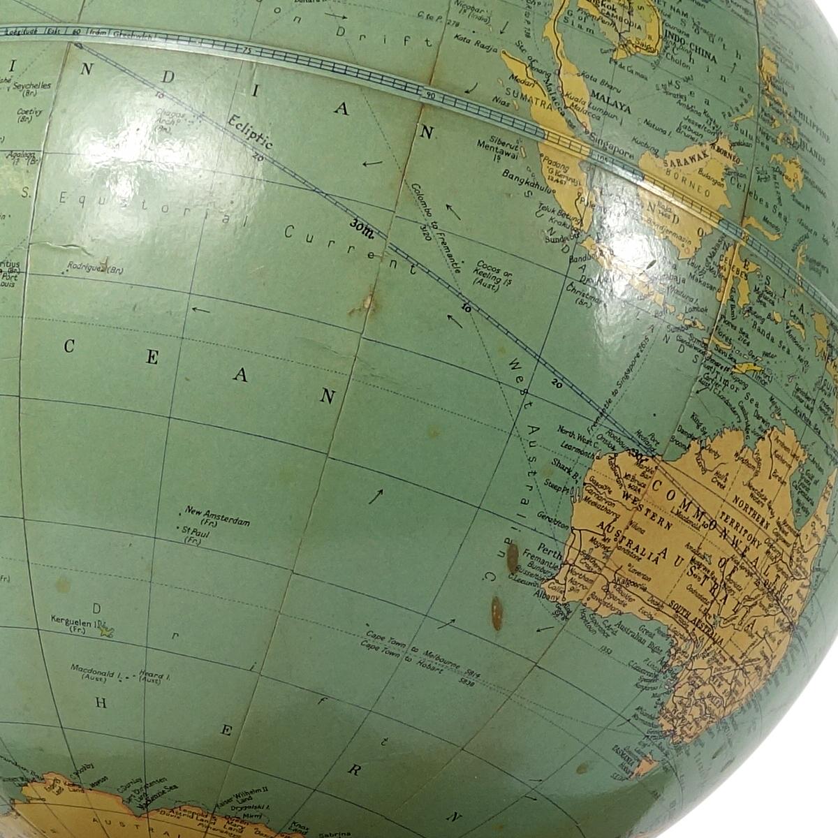 Philips' Challenge Globe on Mahogany Stand with Original Philips ...