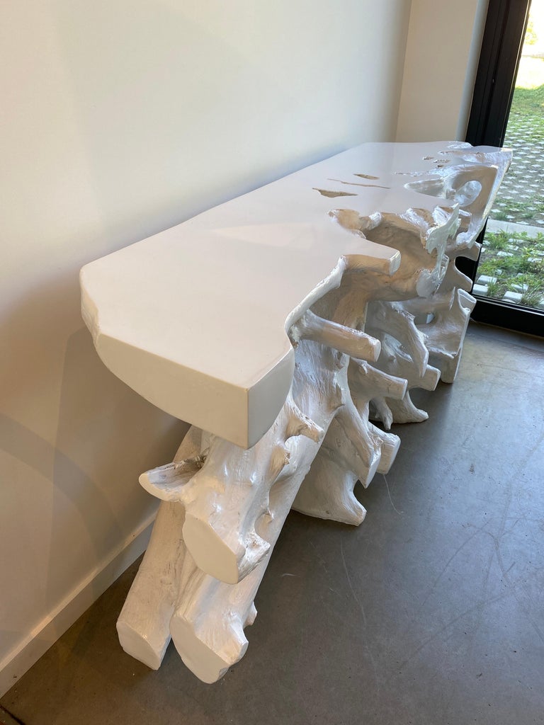 Philips Collection Cast Root Console Table For Sale at 1stDibs