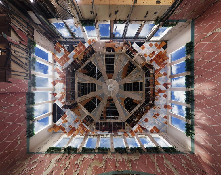 Phillip Buehler - "Atrium" large scale color photograph, Wayne Hills ...