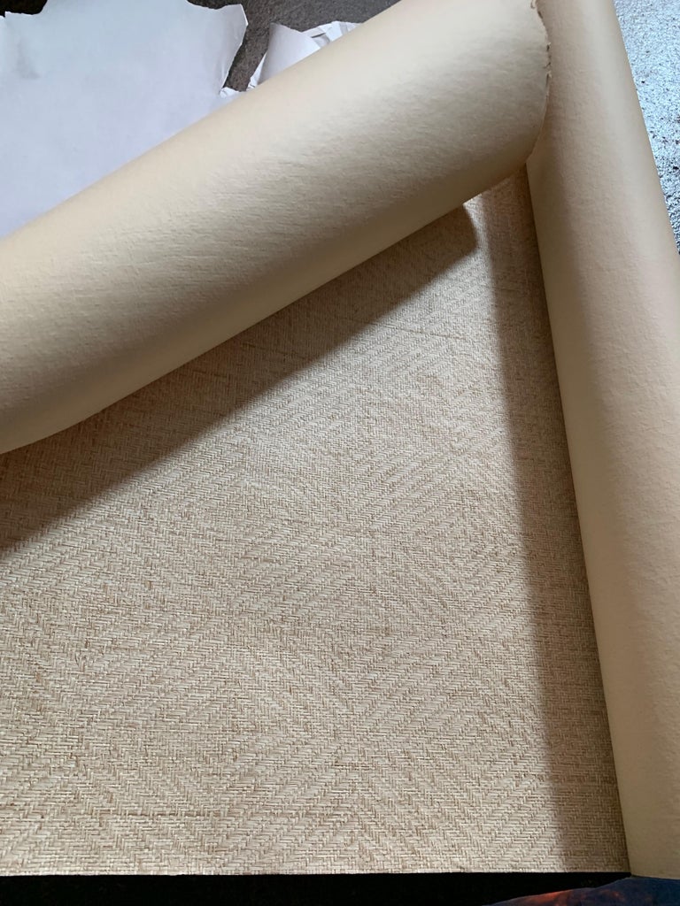 Phillip Jeffries Diamond Weave Seamless Natural Wallpaper Wallcovering ...