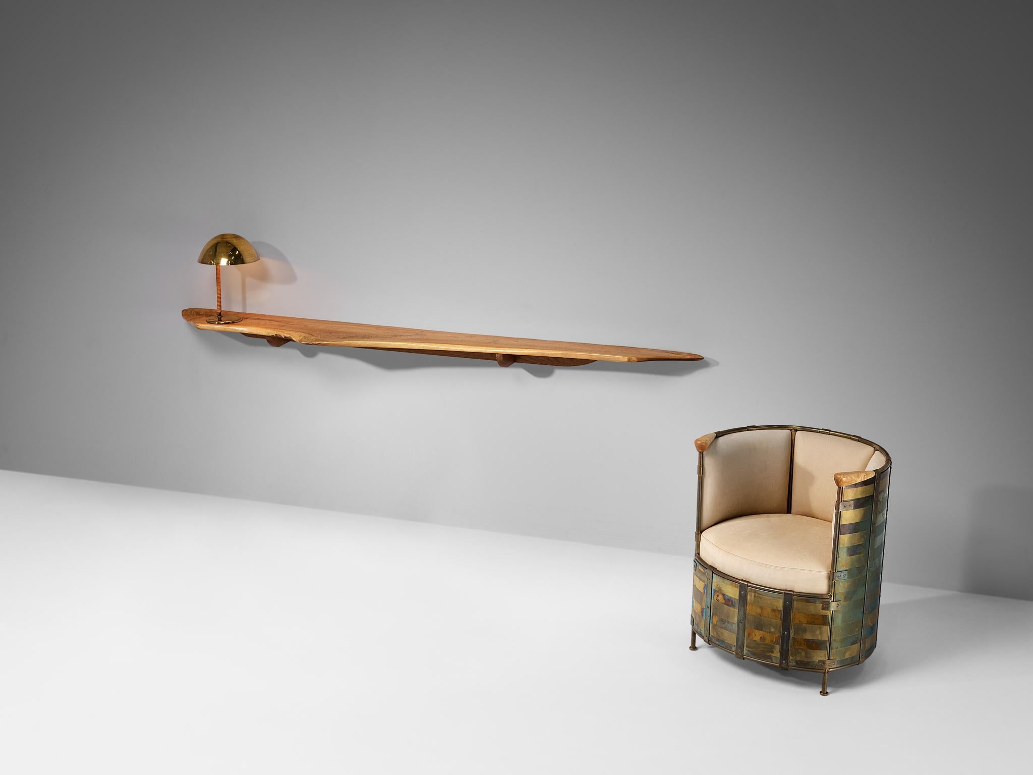 Phillip Lloyd Powell Shelf in Walnut For Sale at 1stDibs