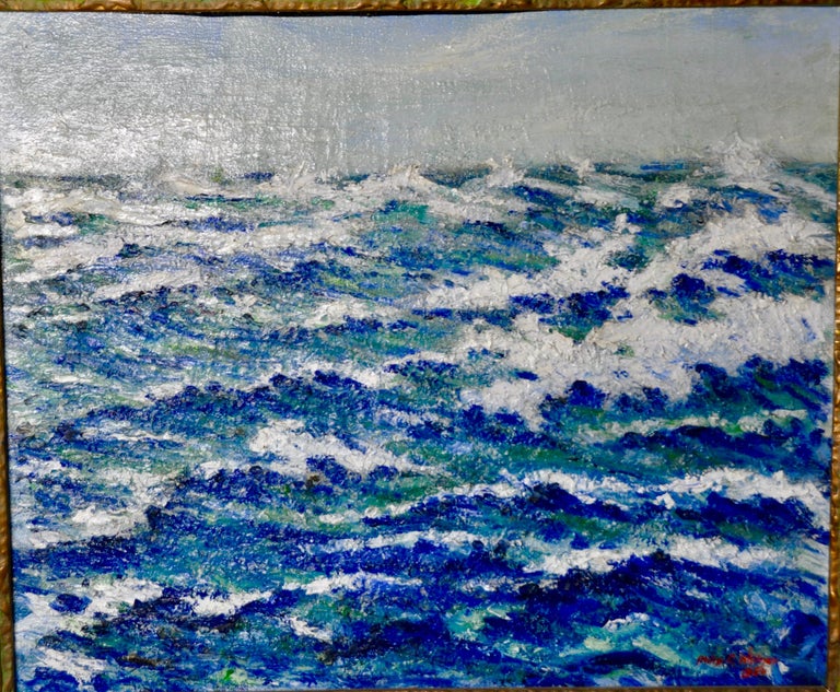 Phillip Whitney "Nantucket Waves" Oil on Canvas For Sale at 1stDibs