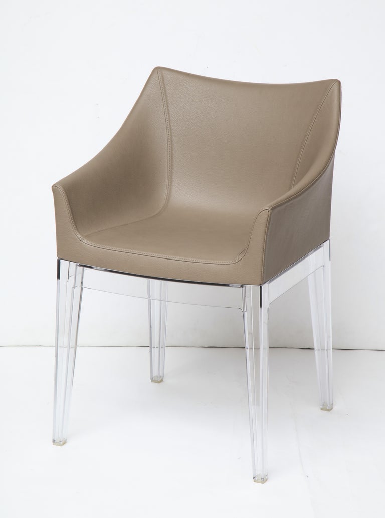 Phillipe Stark Mademoiselle Upholstered Faux Leather Chairs at 1stDibs