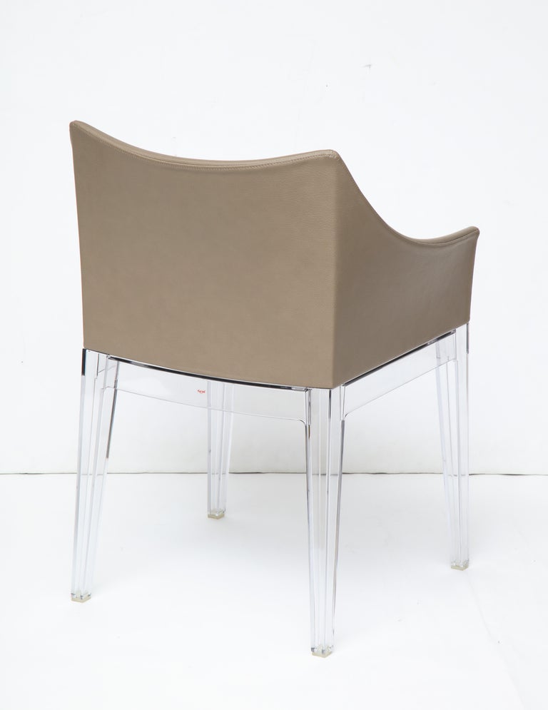 Phillipe Stark Mademoiselle Upholstered Faux Leather Chairs at 1stDibs