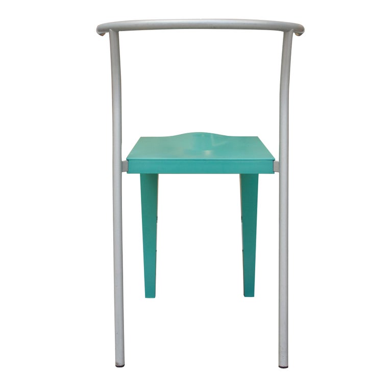Phillippe Stark Dr.Glob Turquoise Set of Chairs, Italy, 1988 For Sale ...