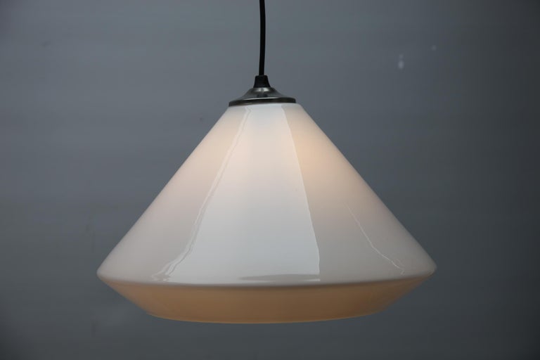 Phillips Pendant Lamp with a Opaline Shade, Netherlands For Sale at 1stDibs