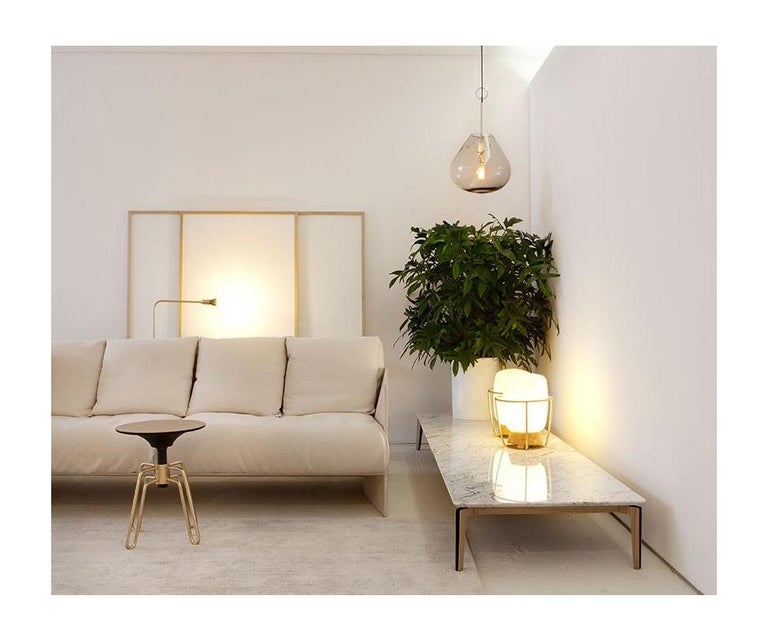 Phillips Stool in Brass by Sollos For Sale at 1stDibs