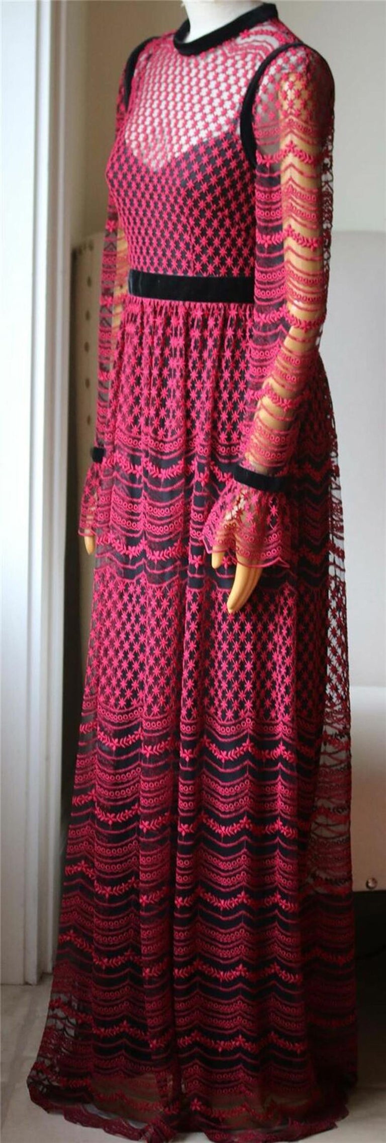 Philosophy di Lorenzo Serafini Embroidered Tulle Gown For Sale at ...